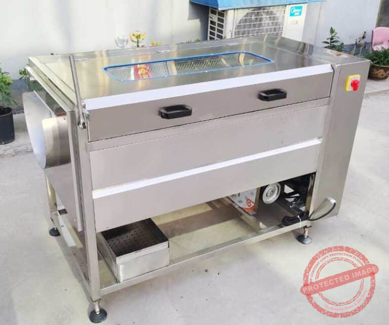 Small Brush Type Potato Washing Peeling Machine with Cover | Potato ...