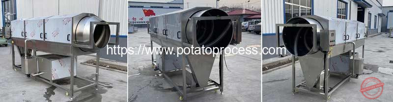 Automatic Rotary Drum Type Potato Washing Cleaning Machine | Potato ...